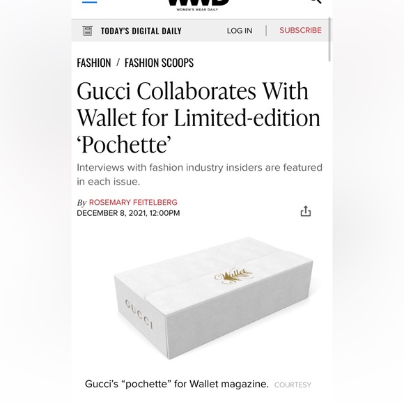 Gucci | Accessories | Ultra Raregucci X Wallet Magazine Limited Edition ...